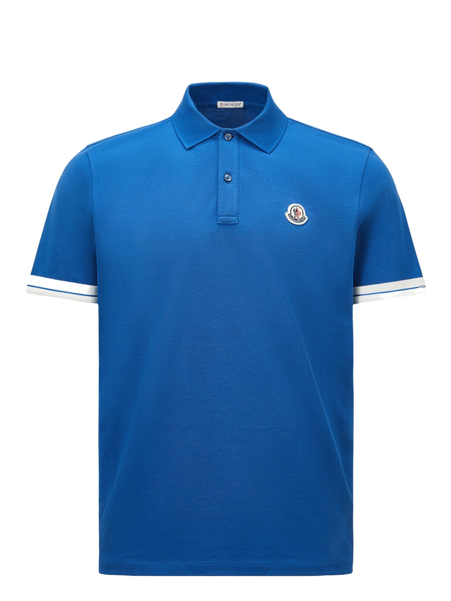 MONCLER Logo Cotton Piquet Polo Shirt